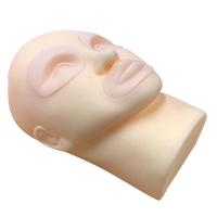 China Reusable Silicone Permanent Makeup Practice Skin Mannequin Head for sale