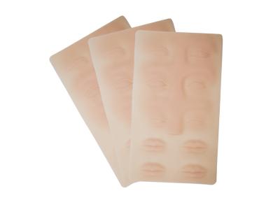 China 3D Silicone Permanent Makeup Practice Skin 26.2*14.7CM For Novice for sale