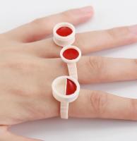 China ODM Silicone Pigment Ring Small Medium Large Permanent Makeup Soft Texture for sale
