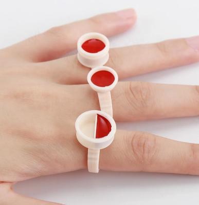China ODM Silicone Pigment Ring Small Medium Large Permanent Makeup Soft Texture for sale