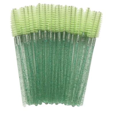 Cina L'estensione Crystal Mascara Brush Disposable Eyelash del ciglio spazzola la sferza della fronte in vendita
