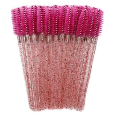 Cina L'estensione Crystal Mascara Brush Disposable Eyelash del ciglio spazzola la sferza della fronte in vendita