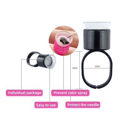 Cina Il pigmento permanente Ring With Sponge Tattoo Ink di trucco foggia a coppa gli accessori di Microblading in vendita