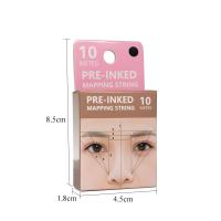 China 10M 20M Microblading Pre Inked Mapping String Thread Eyebrow Measure Positioning Tools for sale