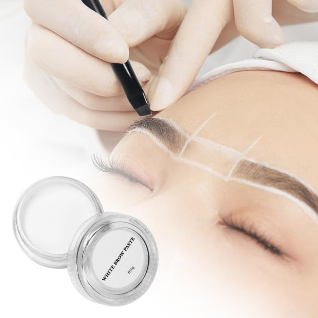 white brow paste