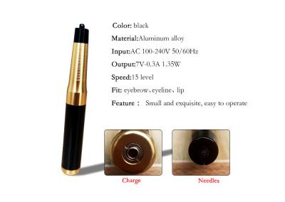 China Electric Digital Portable Permanent Makeup Machine Pen Eyebrows Lips Tattoo Machine Kit for sale