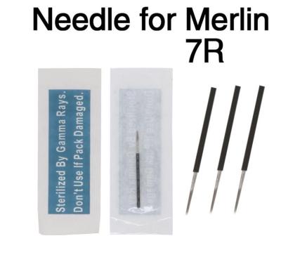 China 1R Permanent Makeup Eyebrow Needles / 1 Prong Round Mosaic Needle for sale