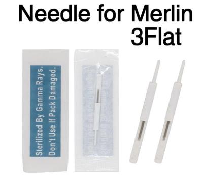 China 1R Permanent Makeup Eyebrow Needles / 1 Prong Round Mosaic Needle for sale