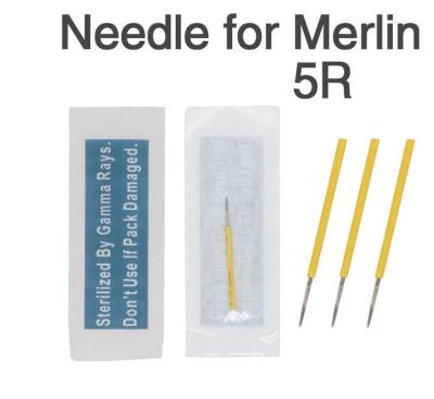 China 1R Permanent Makeup Eyebrow Needles / 1 Prong Round Mosaic Needle for sale