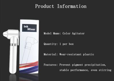 China Plastic Electric Tattoo Ink Mixer Pigment Agitator Permanent Tattoo Machine With 5 Mixer Stickes Accessories for sale