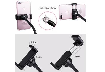 China 3 Colors Selfie Ring Light with Clip Stand & Phone Holder, Led Circle Lights For Mobile Phone for sale
