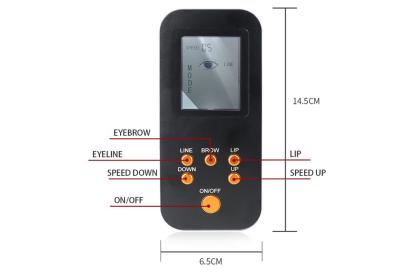 China Black Semi Permanent 3R Eyebrow Tattoo Machine With Touch Screen for sale