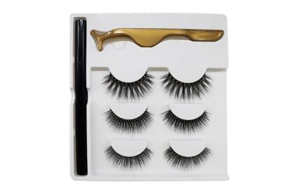 China De in het groot Magnetische Wimpers van Magneet Valse Mink Eyelash Set Lash Eyeliner met Toegelaten Pincetoem/ODM Te koop