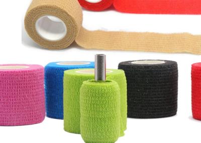 China 5cm * 5cm Cotton Self Adhesive Elastic Bandage For Handle Grip Tube for sale