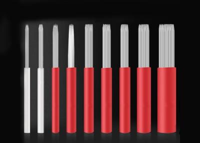 Cina Ago per tatuaggio manuale per sopracciglia con microblading in acciaio inossidabile SS da 0,35 mm in vendita