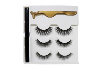 China 22mm Self Adhesive Eyeliner For Eyelash Real Fluffy False Eyelashes for sale