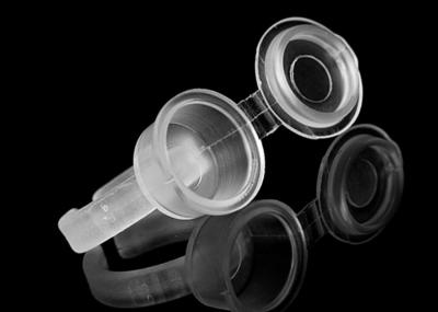 China Transparent Flip Anti Oxidation Microblading Ink Cup Ring With Cover for sale