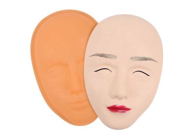 China Silicone 5D Fake Eyebrow Eyeline Lips Model Practice Skin Head for sale