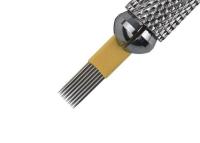China 0.25mm Double Row Flat Eyebrow Permanent Makeup Blades Needle for sale