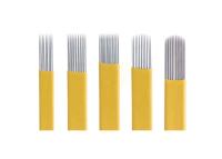 China 0.25mm Double Row Flat Eyebrow Permanent Makeup Blades Needle for sale