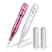 China Silver Pink Wireless Permanent Makeup Machine With 2 Battery Private for sale
