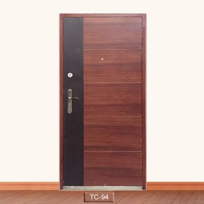 China Wholesale Double Color Iron Door Turkey Style Door cheap Security Entrance Steel Door for sale