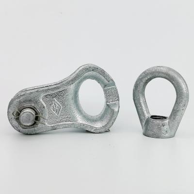 China Poleline Ductile Hierro de punta muerta Clevis del pulgar 100KN en venta