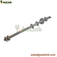 China Hot dip galvanized spool bolt /upset bolt for poleline hardware for sale