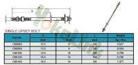 China Hot dip galvanized spool bolt /upset bolt for poleline hardware for sale