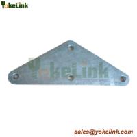 China High quality electrical Power Fitting link plate Strain triangle Yoke Plate for sale