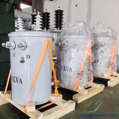 Китай 34.5kv до 480v 25KVA 50KVA ЦСП однофазный столбиковый распределительный трансформатор для промышленного электричества продается