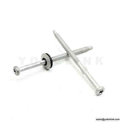 China #14 X 4" Stainless Steel Countersunk Head Roofing Screws for sale