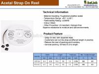 China Acetal Plastic Cable Strap 50 ft. Reel with Double Locking Heads for sale