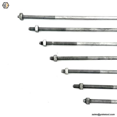 China 7/8'' Square Head Machine Bolt | 25,400 lbs Tensile | IEEE C135.1 & CSA C83 | Poleline Hardware for sale