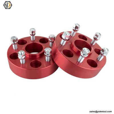 China CNC Machined Aluminum 6061 Car Wheel Spacer with 5 Lug 5X4.5'' With M12X1.5 Studs for sale