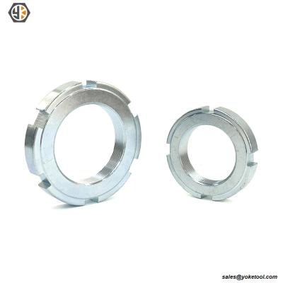 China M20X1.0 Guk Nylon Self-Locking Round Nut for Machining Shaft Grooves for sale