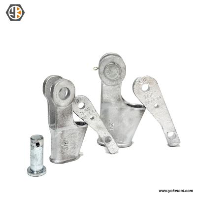 China Cast Steel 1/2'' 3/8'' Wire Rope Open Wedge Socket Galvanized for sale