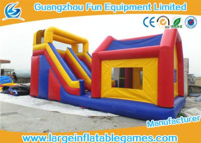 China Durable Commercial Inflatable Slide With House / Outdoor Inflatable Kids Slide With Professional Design for sale