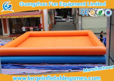China Water Park Equipment Inflatable Water Pool , Inflatable Square Pool For Paddle Boats for sale