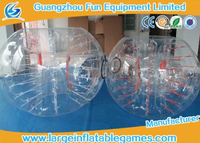 China Transparent Inflatable Bubble Ball Soccer Rental With Silk Printing , Great Workmanship for sale