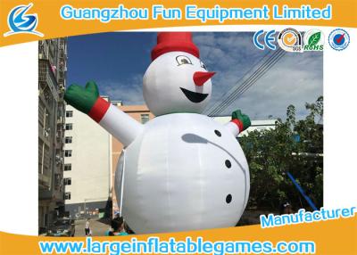 China Gian Inflatable Advertising Products , Inflatable Snowman Christmas Decorations For Xmas for sale