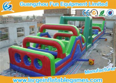 China Commercial Separating Extreme Running Obstacle Course Inflatable With Giant Rush For Park for sale