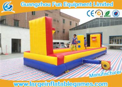 China Outside Inflatable Sport Games Inflatable Tug Of War With Basketball Court for sale
