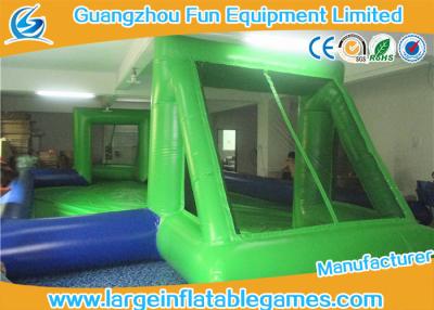 China Portable Green / Blue Inflatable Football Pitch For Kids And Adults for sale