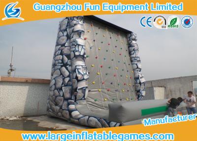China Stone Inflatable Sport Games , Inflatable Climbing Wall With CE Certification 6*6.5m for sale