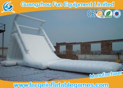 China China Wholesale Durable Cheap Lake White Inflatable Water Slides for sale