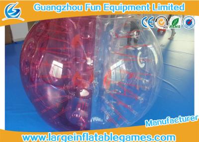 China Red Half Bumper Bubble Inflatable Human Hamster Ball High Performance Acceptable Logo for sale