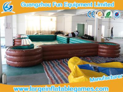 China 10*6*0.6m Inflatable Sport Games billiard field  0.4mm PVC Tarpaulin snookball table for sale