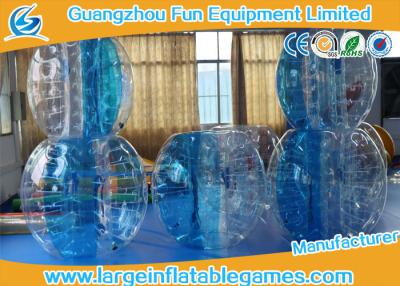 China First class blue TPU football inflatable bubble ball / knock ball for outdoor events for sale