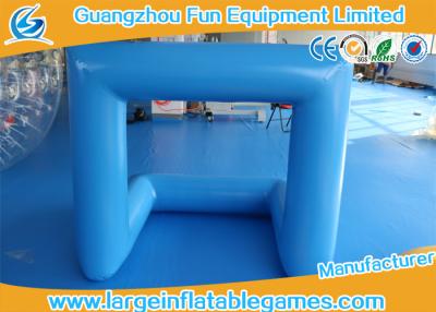 China Outdoor Inflatable Sport Games Inflatable Football Soccer Goal 0.6 / 0.9mm PVC for sale